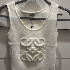 Loewe | Tops | Loewe Monogram Embroidered Tank Top | Poshmark
